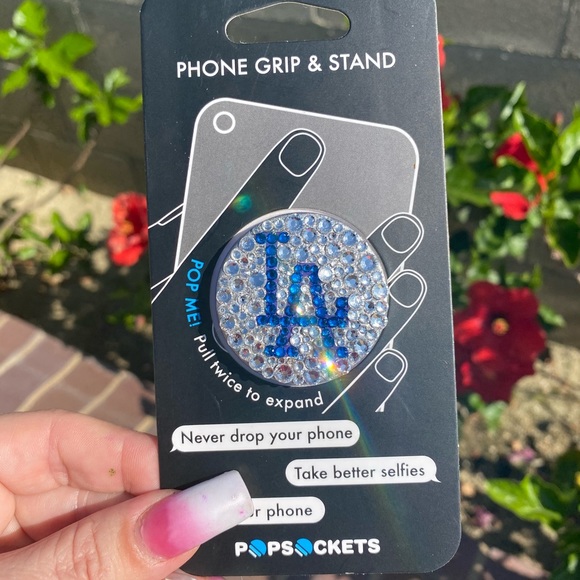 PopSocket | Accessories | La Dodgers Inspired Popsocket Wswarovski ...